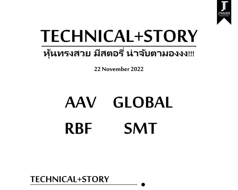 [JTrader : The Journey of Trader] หุ้นทรงสวยมีสตอรี่น่าจับตามอง! Technical + Story 22/11/2022