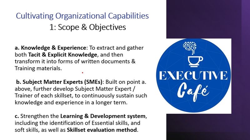 [Executive Café] Cultivating Organizational Capabilities - in a ...