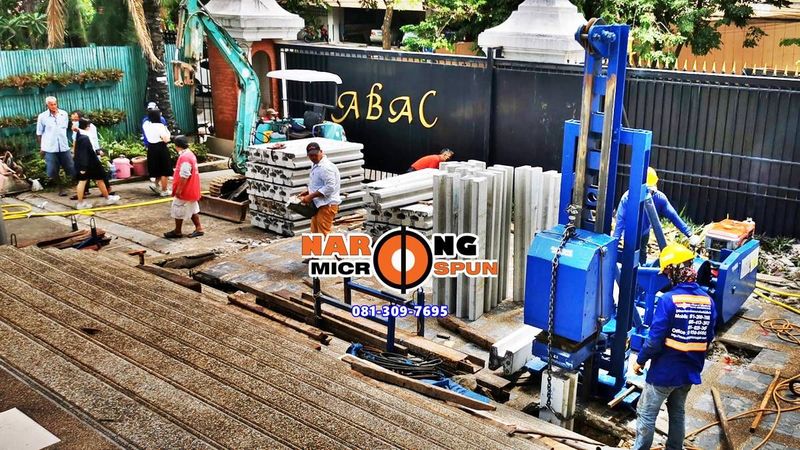 [บริษัท ณรงค์ ไมโครสปัน จำกัด] อาคารเฉลิมรัชมงคล ABAC | spun micro pile ...