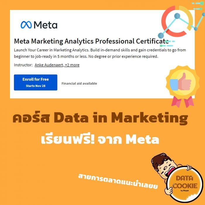 [Datacookie] #คอร์สDataInMarketingจากMeta 👨‍🏫👨‍💼 เดี๋ยวนี้การทำการตลาดสมัยใหม่จะทำแต่แผนหริอกล ...