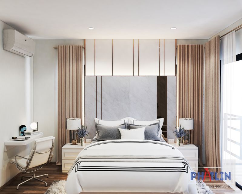 [Phailin interior design] งานห้องนอนมาอีกแล้วค่า สไตล์ฮิต โมเดิร์น Luxury โทนสว่าง เอกลักษณ์ความ ...