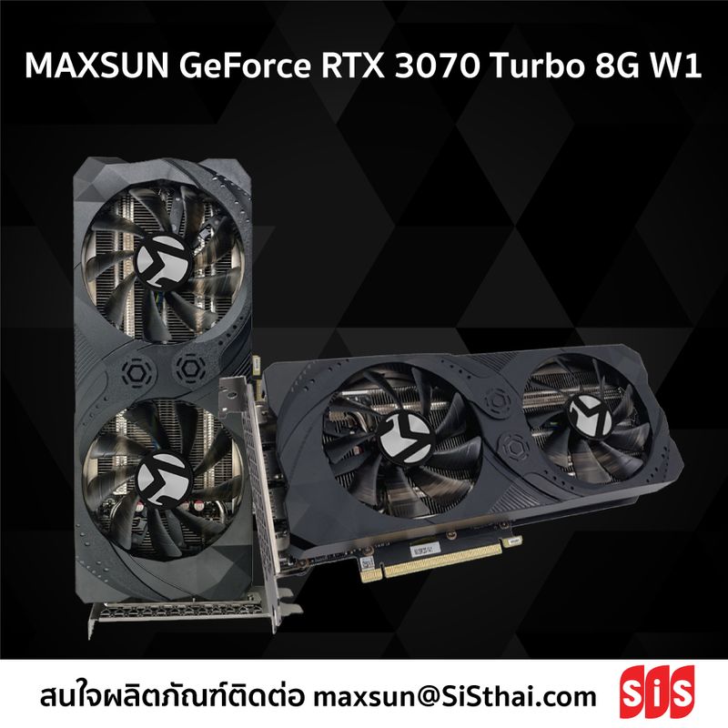 [SiS Distribution] 🚩MAXSUN GeForce RTX 3070 Turbo 8G W1 การ์ดจอตัวแรง ...