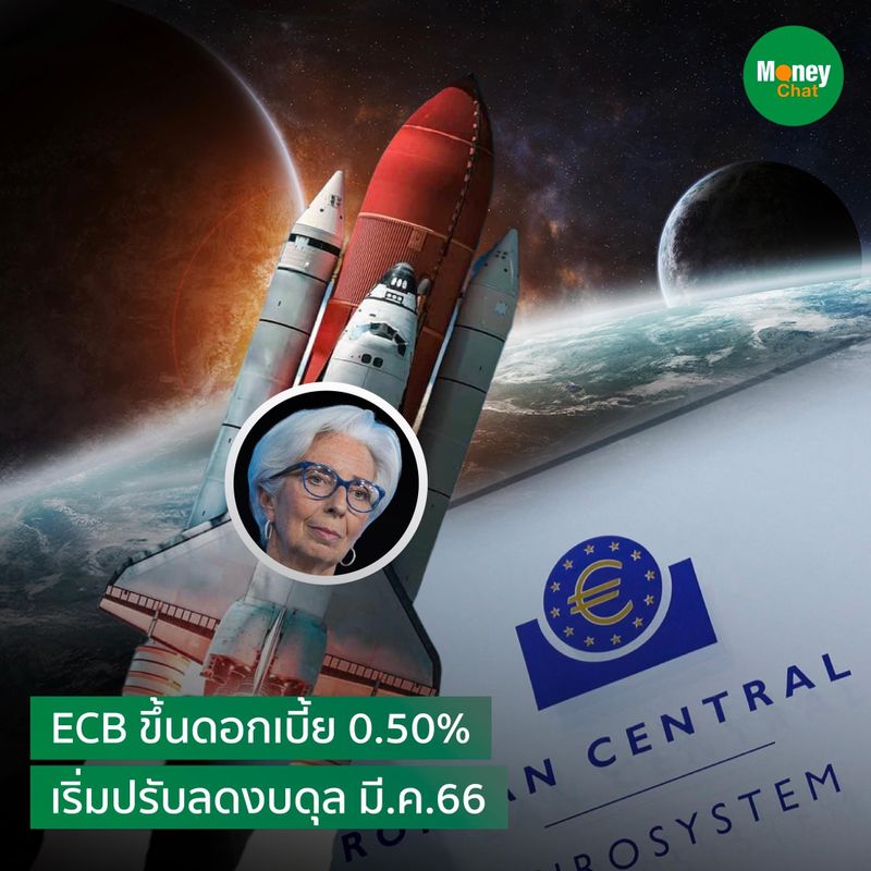 [Money Chat Thailand] ECB ขึ้นดอกเบี้ย 0.50% เริ่มปรับลดงบดุล มี.ค.66 ธนาคารกลางยุโรป (ECB) มี ...
