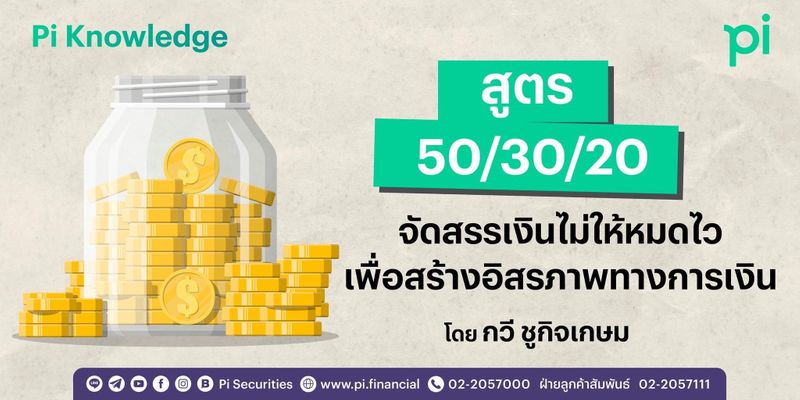[Pi Securities] 🌟สูตร 50/30/20 จัดสรรเงินไม่ให้หมดไว เพื่อสร้างอิสรภาพทางการเงิน สิ่งสำคัญลำดับ ...