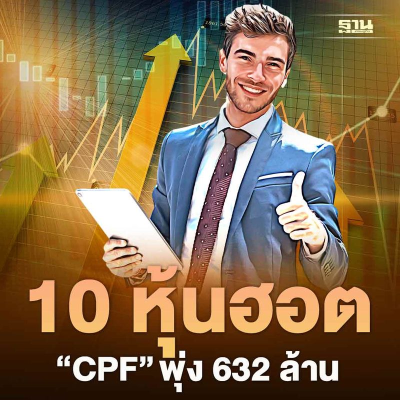 [ฐานเศรษฐกิจ_Thansettakij] 10 หุ้นฮอต ยอด NVDR ซื้อสูงสุดในรอบ1 สัปดาห์ "CPF"พุ่ง 632 ล้าน 10 ...