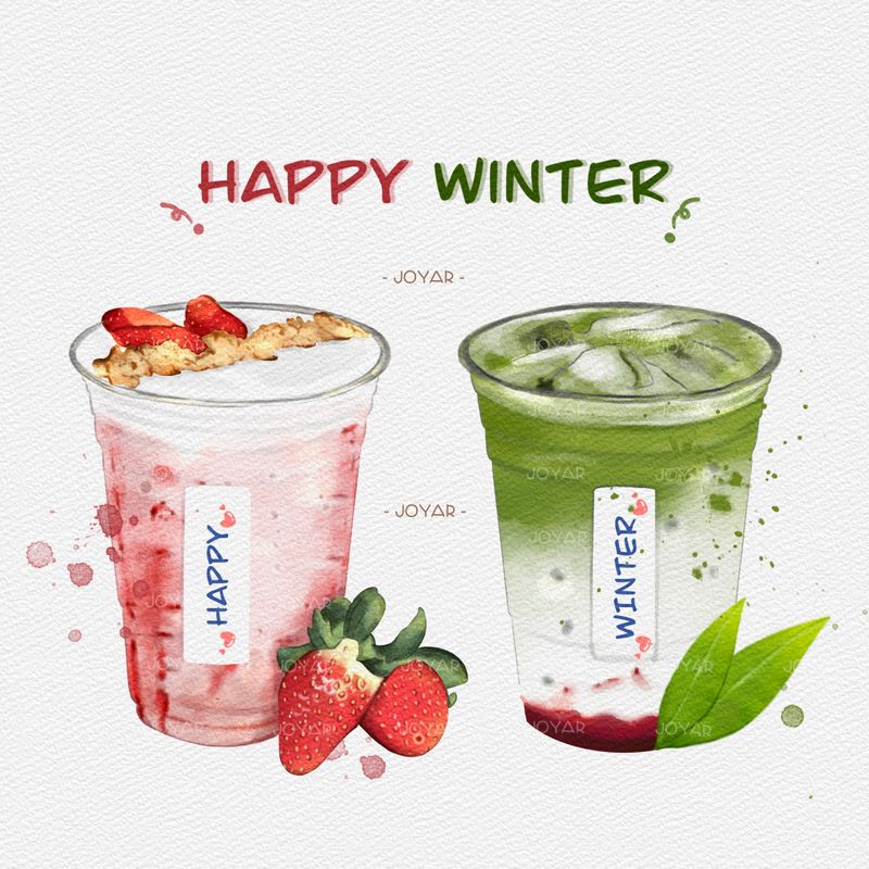 [JOYAR] ️…Happy Winter… ️ . วันนี้เอาภาพวาดเครื่องดื่มเย็นๆ ต้อนรับ ...