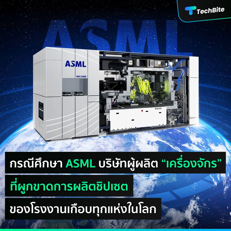 [TechBite] กรณีศึกษา ASML บริษัทผู้ผลิต “เครื่องจักร” ที่ผูกขาดการผลิตชิปเซต ของโรงงานเกือบทุก ...
