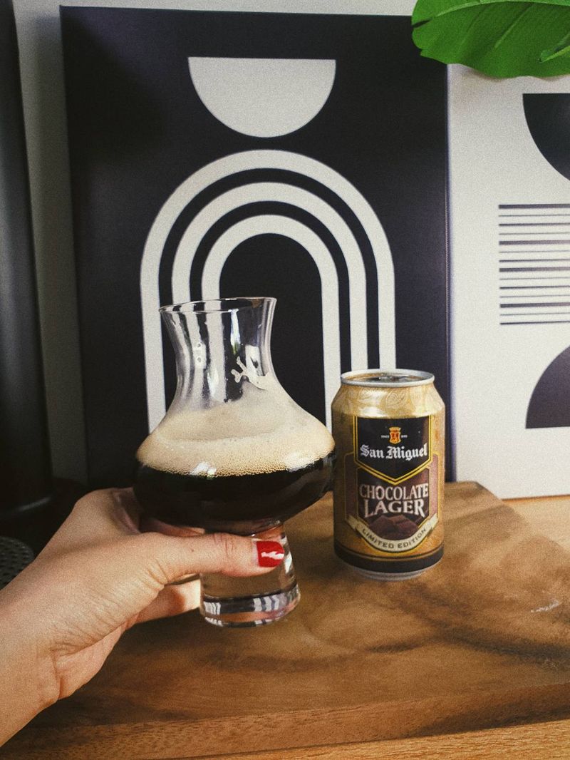 [Cocktail At Home] San Miguel " Chocolate Lager" Limited edition 🍩🍩 # ...
