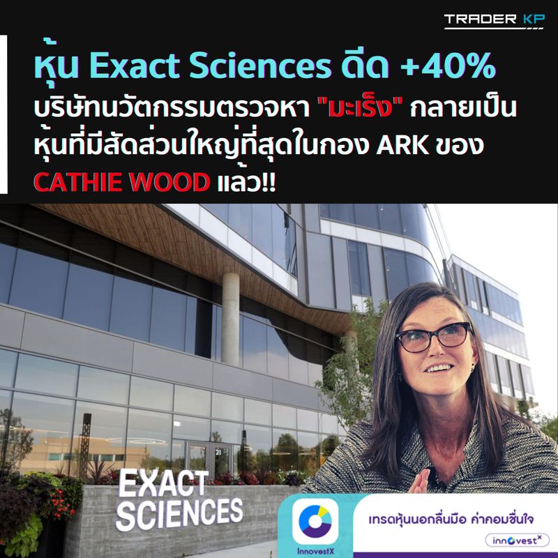 [ทันโลกกับ Trader KP] ⚠️[STOCK]⚠️ หุ้นบริษัท Exact Sciences ดีดขึ้นมา +40% ภายในเวลา 3 วัน จน ...