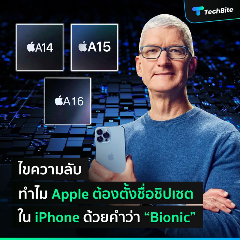 [TechBite] ไขความลับ ทำไม Apple ต้องตั้งชื่อชิปเซตใน iPhone ด้วยคำว่า “Bionic” ถ้าใครเป็นแฟน ๆ ...