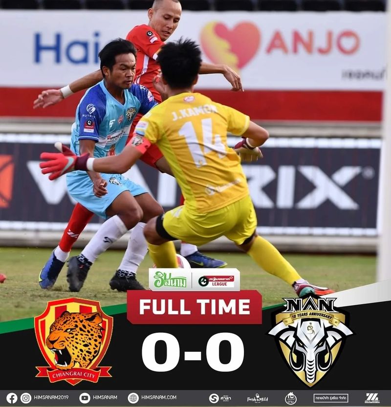 [Himsanam : ฮิมสนาม] จบจืด 🐆เสือดาวเชียงราย เปิดรังเจ๊า 🐘งาช้างดำมหากาฬ . ไทยลีก 3 โซนเหนือ ...