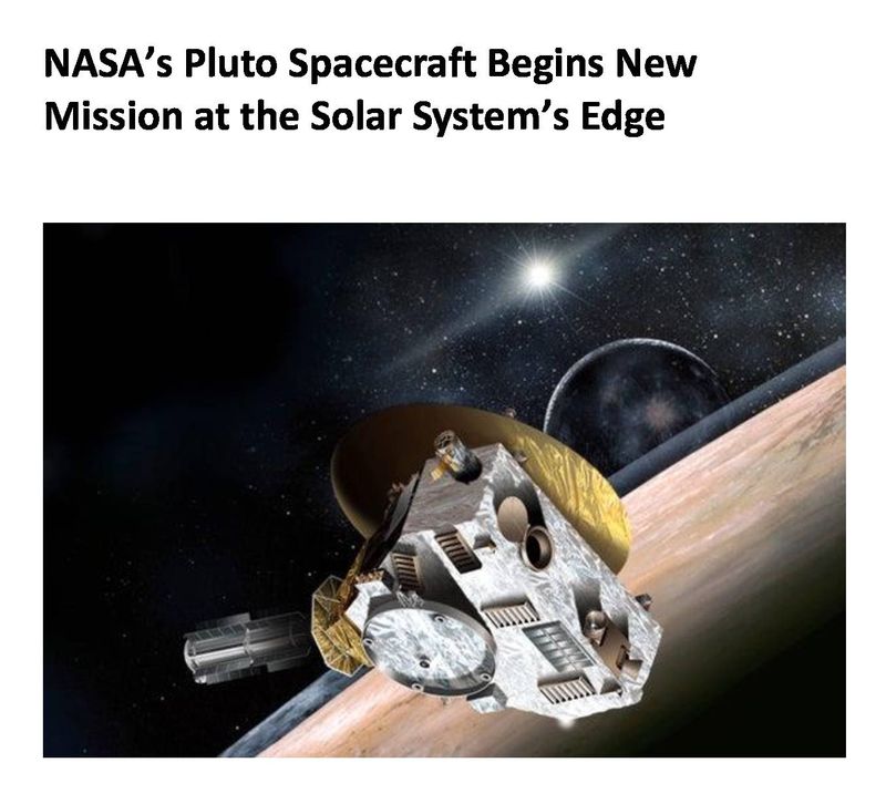 [Wichai Purisa ] NASA’s Pluto Spacecraft Begins New Mission at the Solar System’s Edge ยานสำรวจ ...