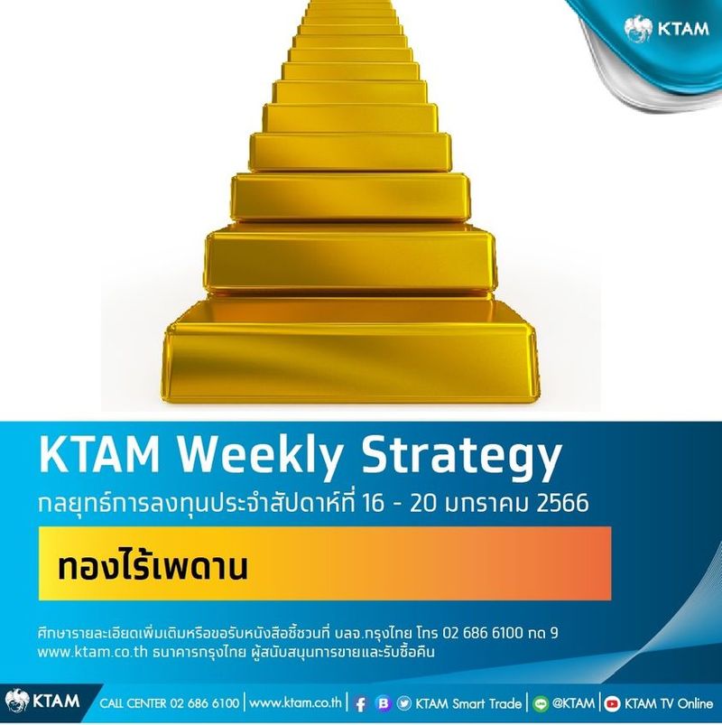 [Krungthai Asset Management] ทองไร้เพดาน กลยุทธ์ประจําสัปดาห์ KTAM 16 - 20 ม.ค. 2566