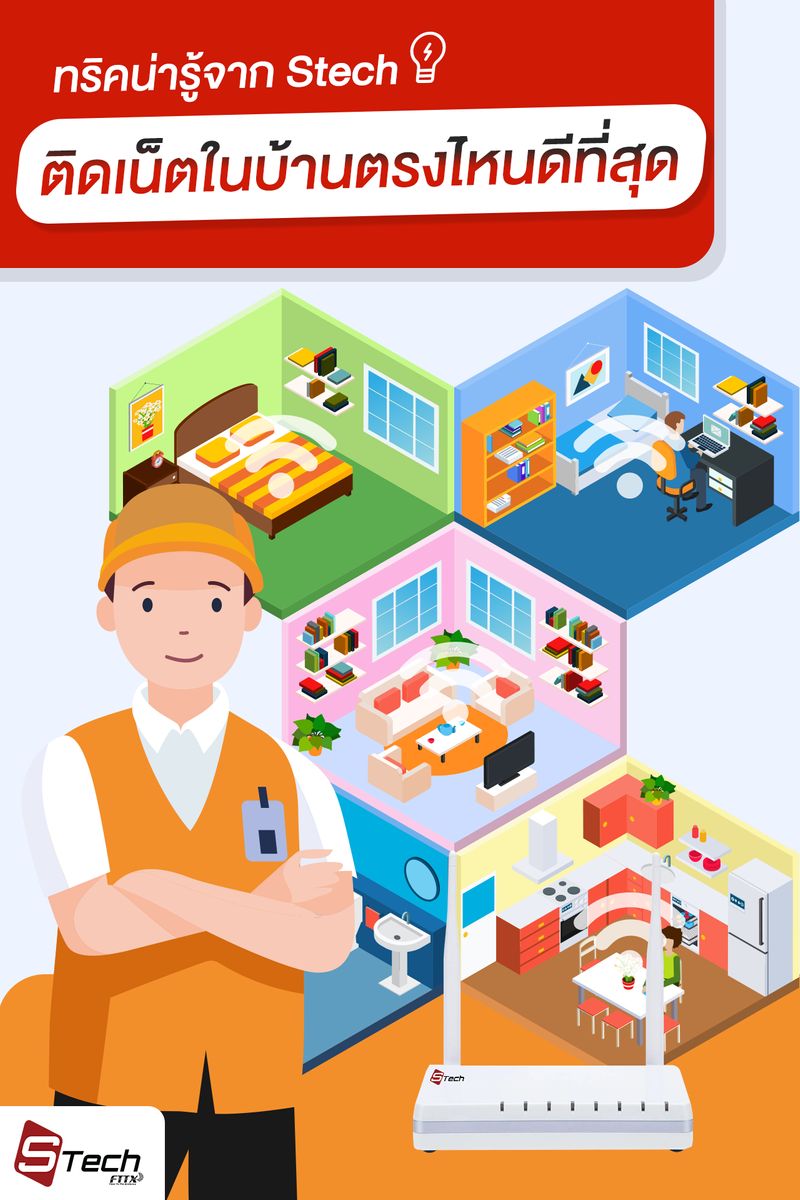 [Stechศูนย์นำเข้าและจัดจำหน่ายอุปกรณ์ไฟเบอร์ออฟติก ] ⭐️ทริคน่ารู้จาก Stceh ติดเน็ตในบ้านตรงไหนดี ...