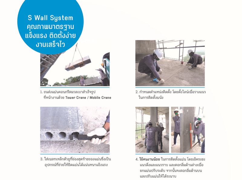 [เอบีซี บิลเดอร์] มาชมขั้นตอนการประกอบบ้าน ด้วยระบบ S Wall System กัน "ABC BUILDER บริษัทรับ ...