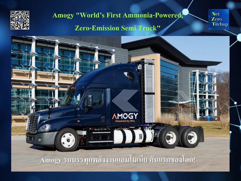 [Net Zero Techup] ♻️ Amogy รถบรรทุกขับเคลื่อนด้วยพลังงานแอมโมเนีย คัน ...
