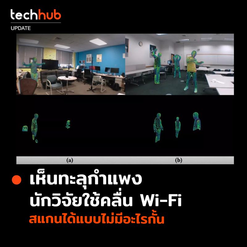 [Techhub] นักวิจัยใช้คลื่น Wi-Fi สแกนได้แบบทะลุกำแพง [นัยน์ตาที่สี่] ในทางการทหารนั้น ก็มี ...