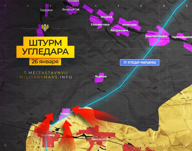 [ข่าวอัพเดท Russia-Ukraine War] การโจมตี Ugledar 26 มกราคม แผนที่ ...