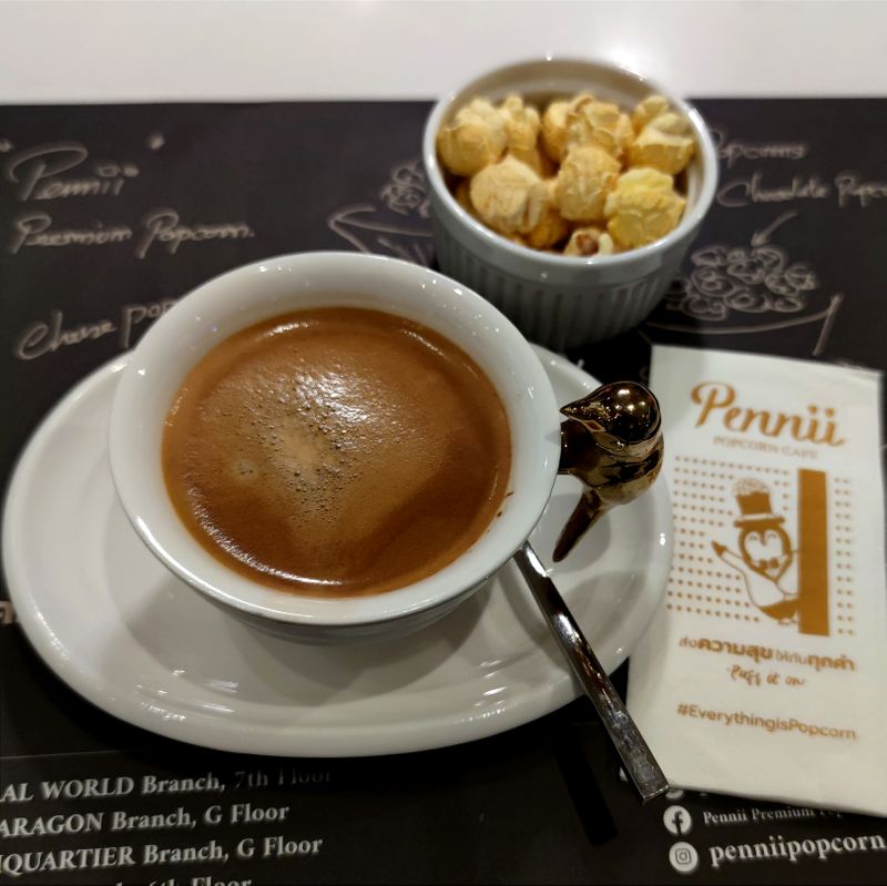 [The Coffee Time.] เวลากาแฟ Americano พร้อมกับ ชีสโต้สเซ๊ท ที่ร้าน ...