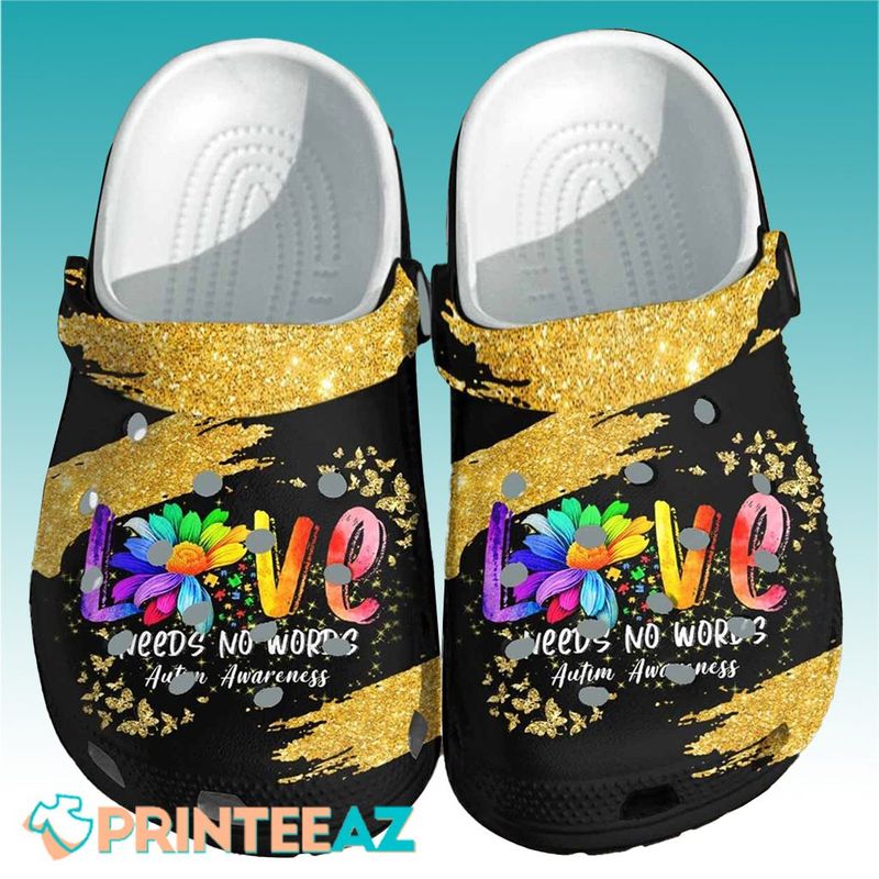 [printeeaz] Love Needs No Words Autism Awareness Crocs “Love Needs No ...