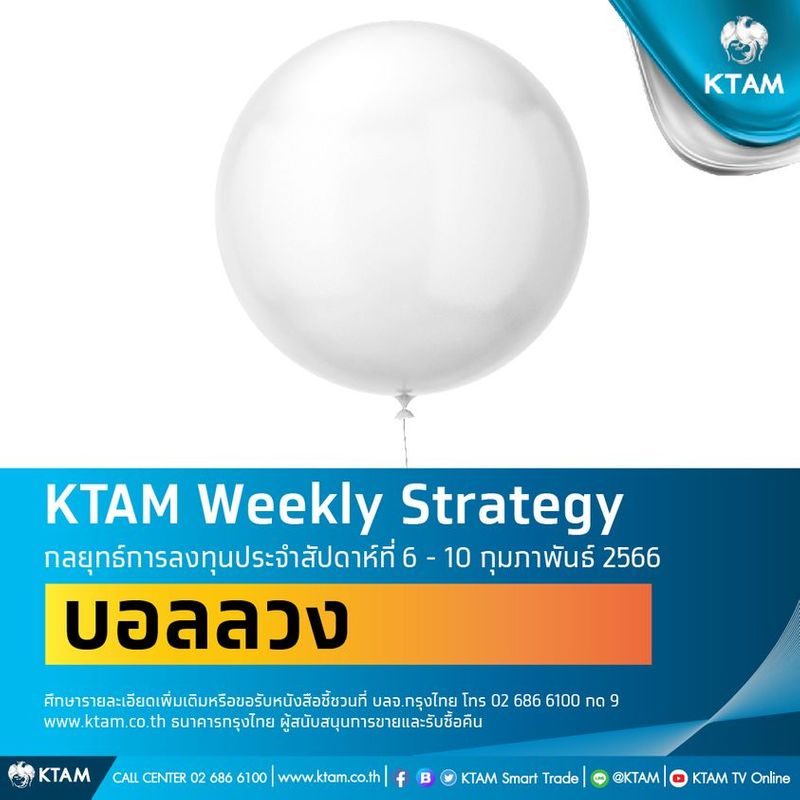 [Krungthai Asset Management] บอลลวง - กลยุทธ์ประจําสัปดาห์ KTAM 6 - 10 ก.พ. 2566 อ่านฉบับเต็ม ...