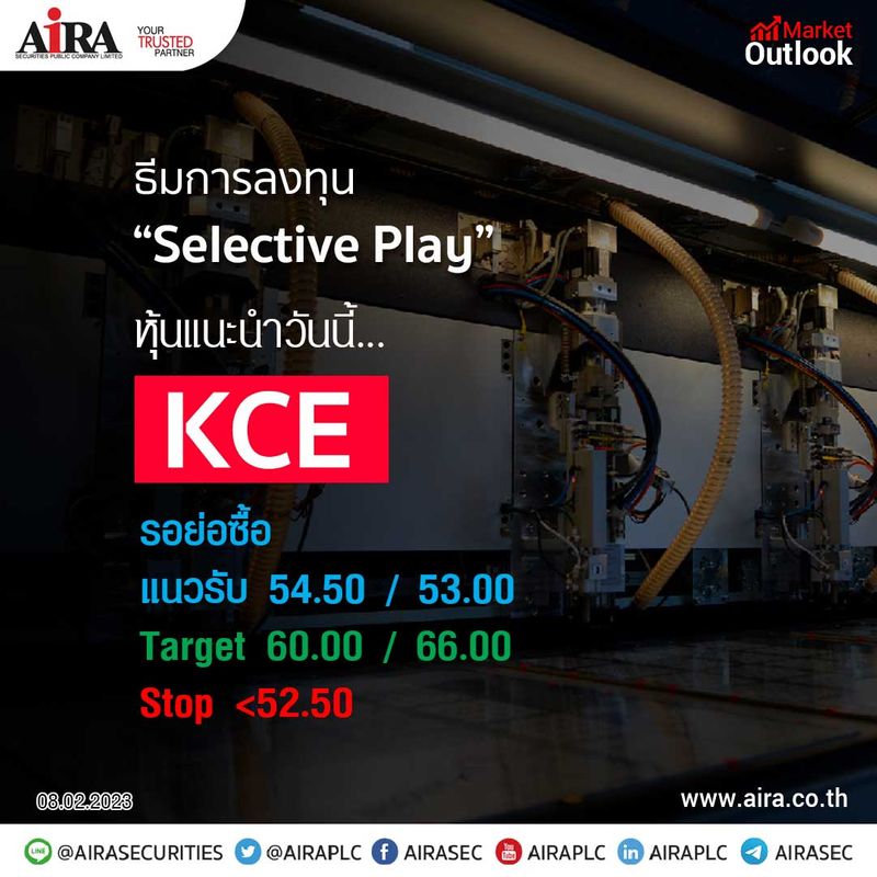 [AIRA SECURITIES] AIRA Market Outlook (08.02.2023) หุ้นแนะนำวันนี้ KCE ไม่ได้แย่อะไร... คาดตลาด ...