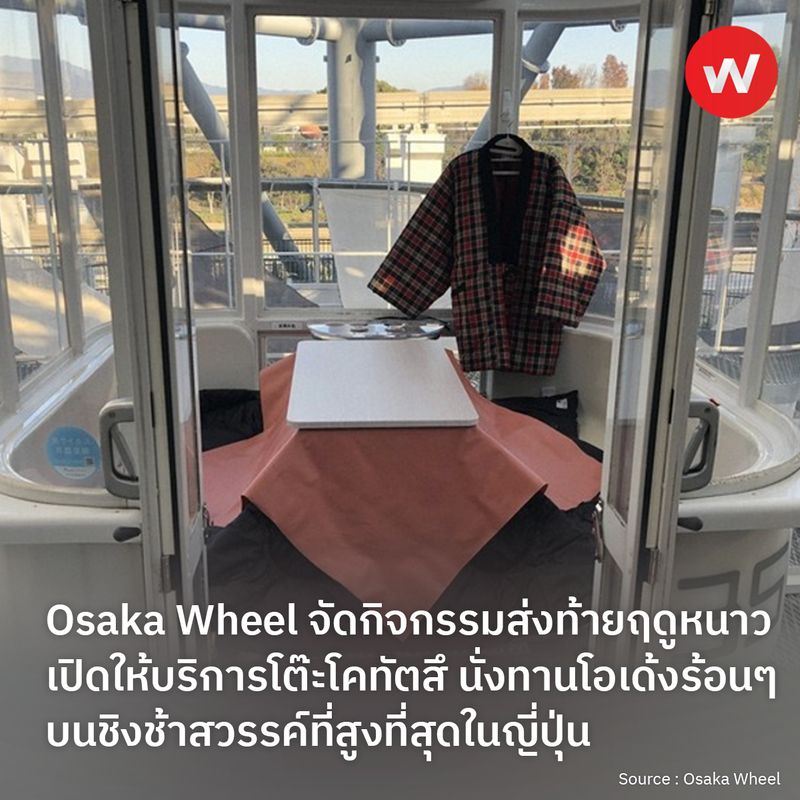 [WABIZ รู้รอบทิศ ธุรกิจญี่ปุ่น] Osaka Wheel จัดกิจกรรมส่งท้ายฤดูหนาว บนชิงช้าสวรรค์ที่สูงที่สุด ...