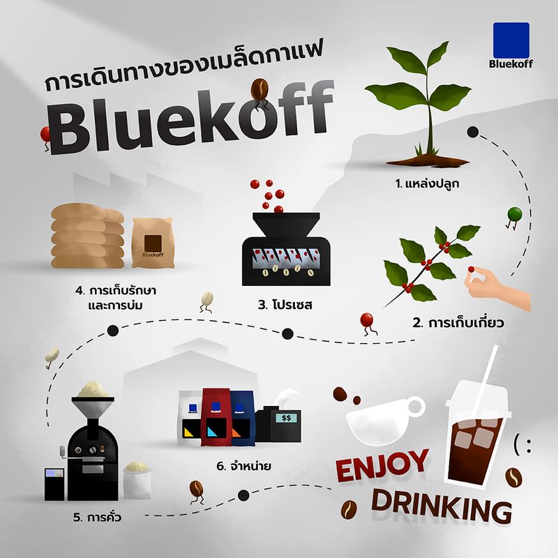 [Bluekoff] Bluekoff Bean Journey กว่าจะมาเป็นกาแฟ Bluekoff ที่ทุกคนมั่นใจในรสชาติและคุณภาพแบบนี้ ...