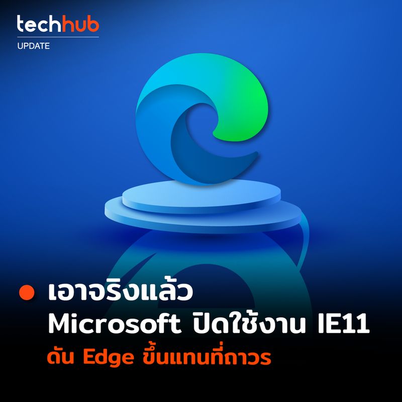 [Techhub] Microsoft ปิดใช้งาน IE ดัน Edge ขึ้นแทนที่ถาวร Microsoft เคยประกาศเมื่อมิถุนายนปีที่ ...