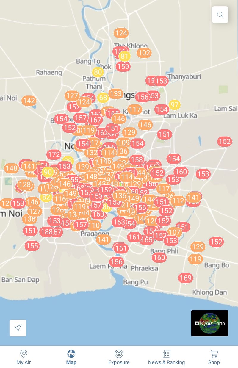 [คน 80 90] รายงานคุณภาพอากาศ ค่า AQI ประจำวันที่ 19 กุมภาพันธ์ 2566 เวลา 16:42 น. เกณฑ์ที่มีผล ...