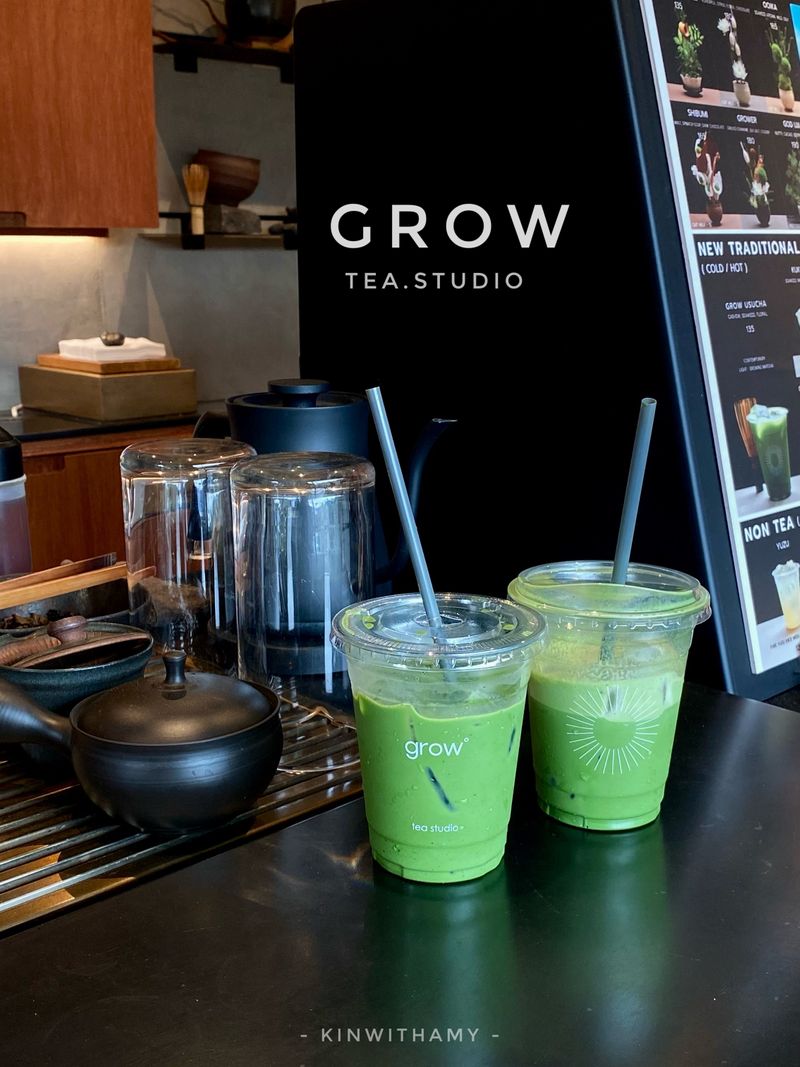 [kinwithamy] Grow Tea.Studio 🍵🌱 ช่วงนี้เทรนด์การหันมาดื่ม Matcha ...