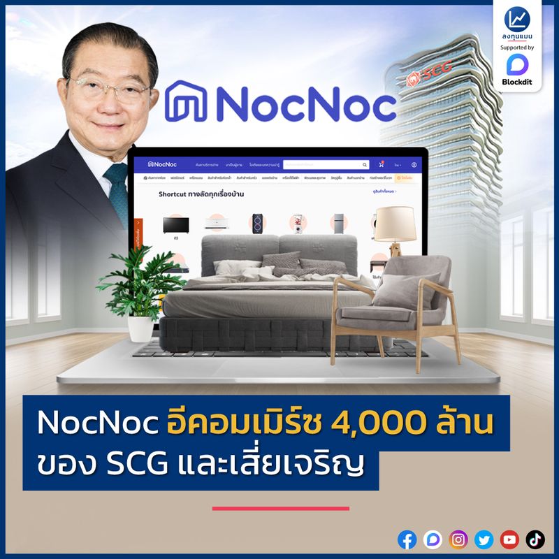 [ลงทุนแมน] NocNoc อีคอมเมิร์ซ 4,000 ล้าน ของ SCG และเสี่ยเจริญ ปกติแล้ว เราจะคุ้นตากับสินค้า ...