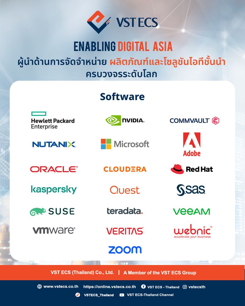 [VST ECS (Thailand)] 💁อัปเดตแบรนด์สินค้าประเภท Software วีเอสที อีซีเอส ...