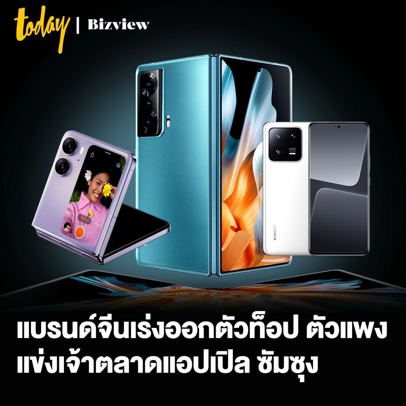 [TODAY Bizview] แบรนด์จีนเร่งออกตัวท็อป ตัวแพง แข่งเจ้าตลาดแอปเปิล ...