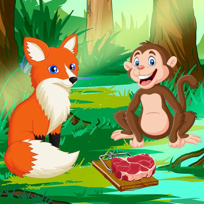 [Story's Story ] THE FOX AND THE MONKEY At a great meeting of the ...