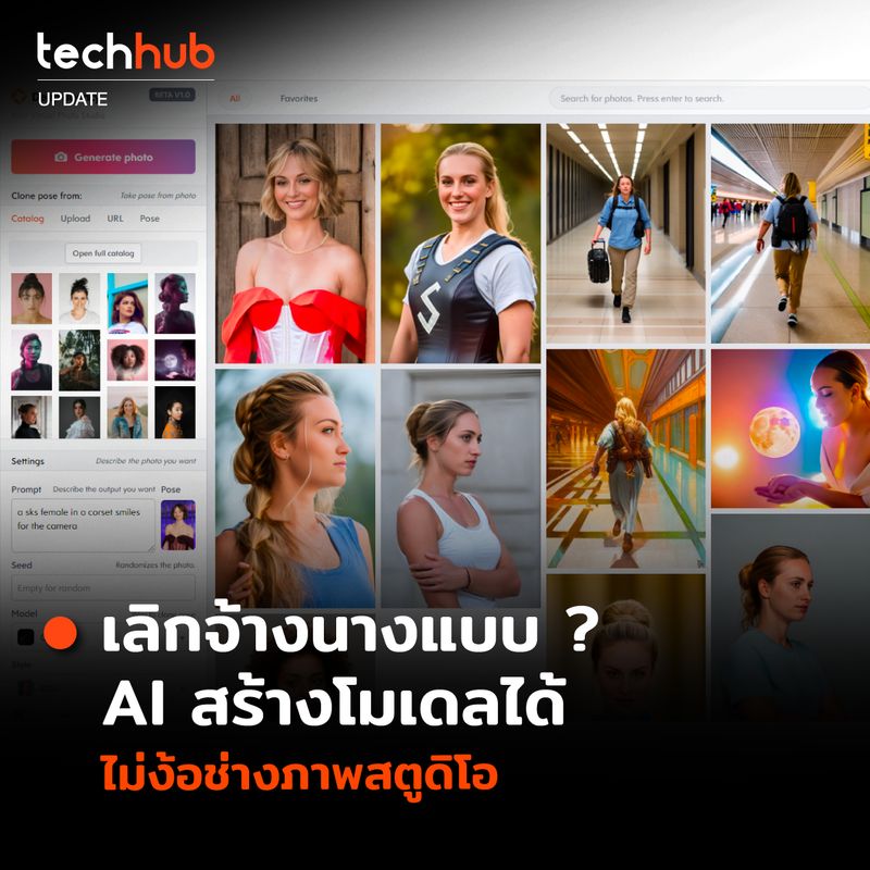[Techhub] ในวันที่ AI สร้างโมเดลขึ้นมาได้ จากวันที่ Dall-E และ AI ในแพลตฟอร์มอื่น ๆ เกิดขึ้น มี ...