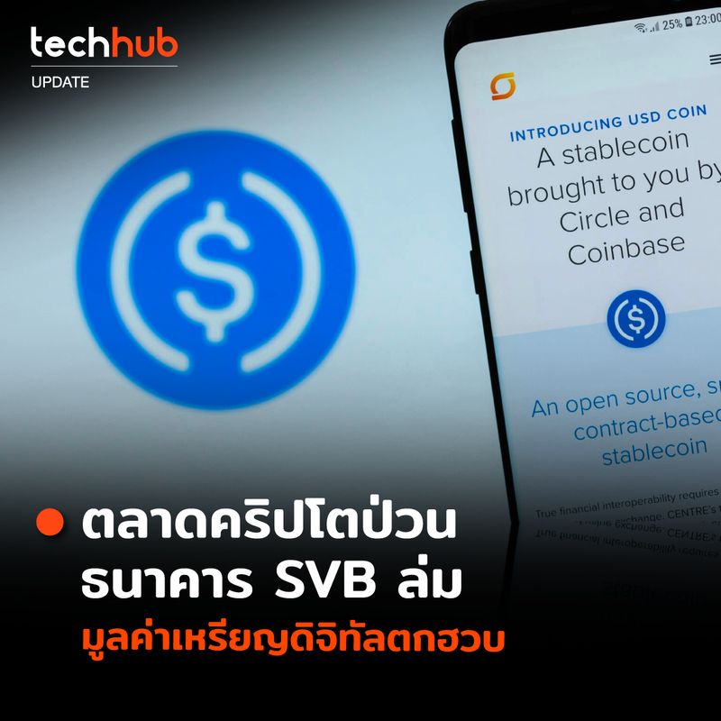 [Techhub] ธนาคาร SVB ล่ม มูลค่าเหรียญดิจิทัลตกฮวบ พักหลังมานี้ ตลาดคริปโตอาจอยู่ในช่วงนี้ถดถอย ...