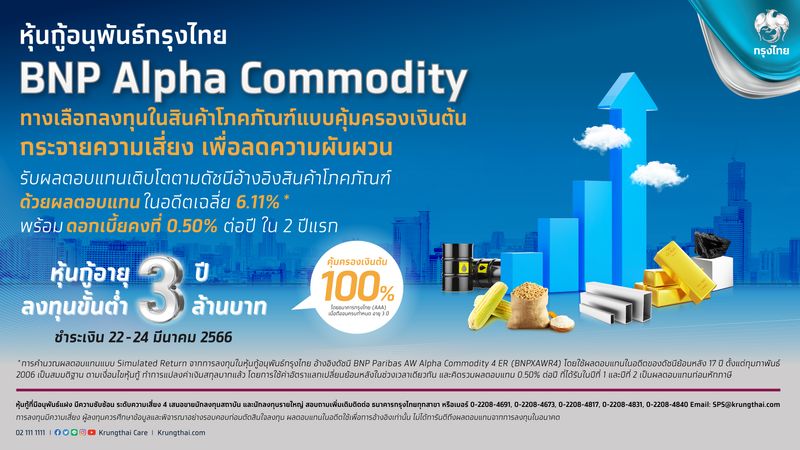 [SUCCESS CHANNEL] “กรุงไทย” ขายหุ้นกู้อนุพันธ์ “BNP Alpha Commodity ...