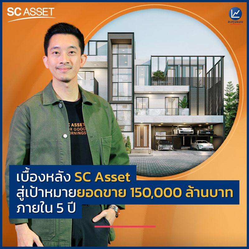 [ลงทุนแมน] เบื้องหลัง SC Asset สู่เป้าหมายยอดขาย 150,000 ล้านบาท ภายใน 5 ปี SC Asset X ลงทุนแมน