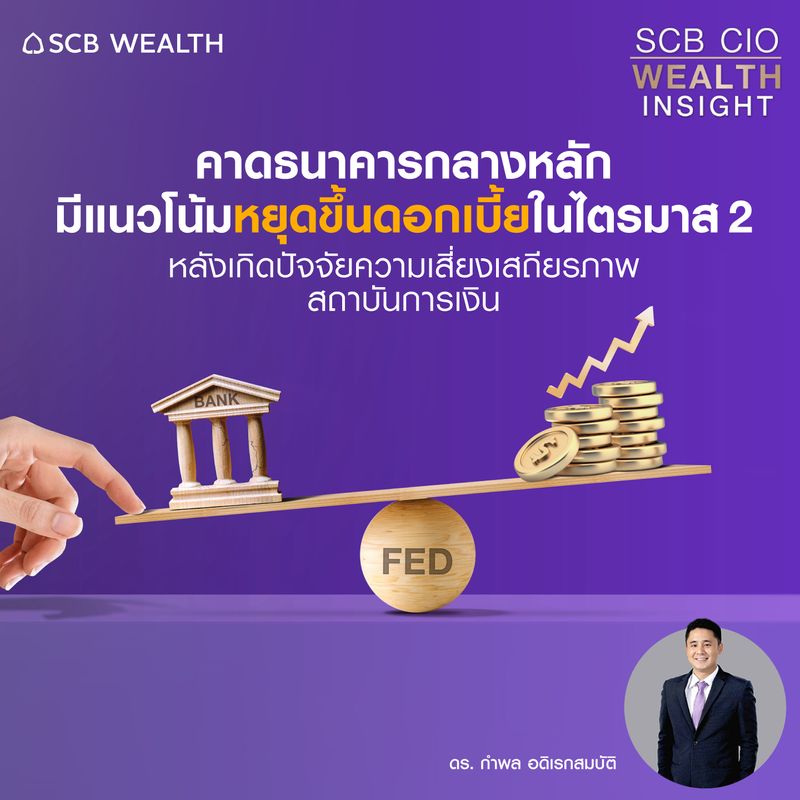[SCB Thailand] SCB CIO Wealth Insight Ep.19 " คาดธนาคารกลางหลักหยุดขึ้นดอกเบี้ยใน Q2 หลังเกิด ...