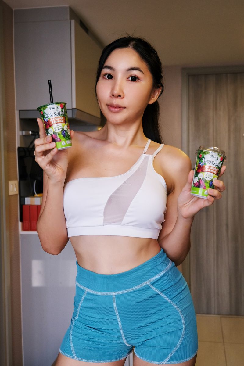 [CRAZY HEEJIN 💕] Jigo Kale Smoothie เครื่องดื่มผักเคลปั่นสดๆ อร่อย สุขภาพดี ไม่อ้วน 👧🏻💖🌿 ที่ต้อง ...