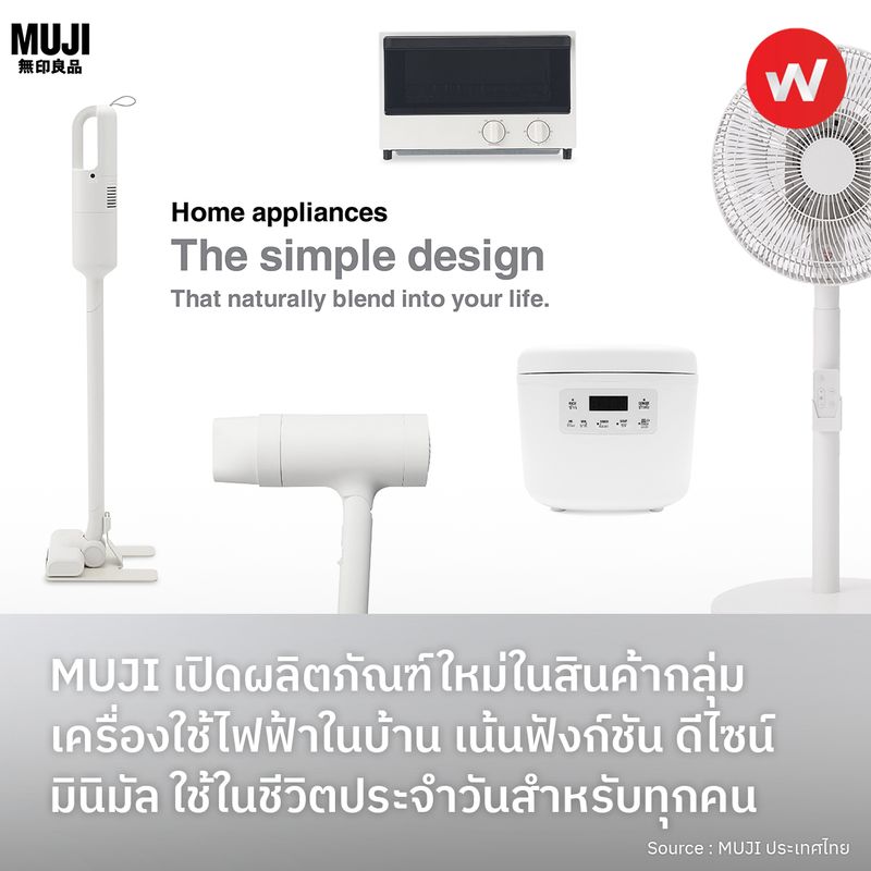 [WABIZ รู้รอบทิศ ธุรกิจญี่ปุ่น] มูจิ ประเทศไทย เปิดผลิตภัณฑ์ใหม่ในสินค้ากลุ่มเครื่องใช้ไฟฟ้าใน ...
