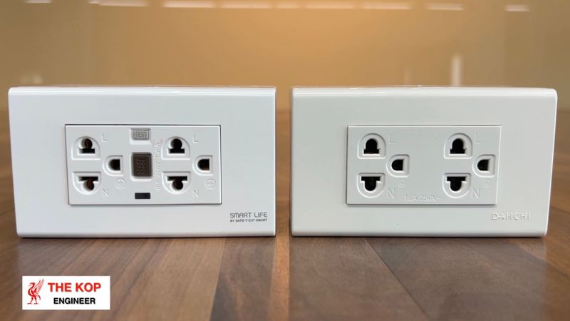 [เรียนรู้ระบบไฟฟ้า] เต้ารับ GFCI กับเต้ารับธรรมดา แตกต่างกันอย่างไร 🎯 ...