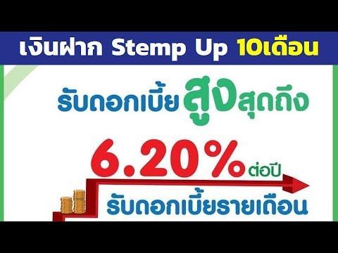 [อลงกรณ์ มณีเมฆ] บัญชีเงินฝากStep Up 10เดือน รับดอกเบี้ยสูงสุด 6.20%ต่อปี