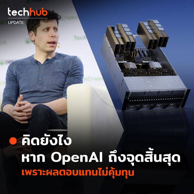[Techhub] มาแปลกแฮะ... Sam Altman CEO และผู้ก่อตั้งของ OpenAI กล่าวในงานประชุมของสถาบัน MIT ว่า ...