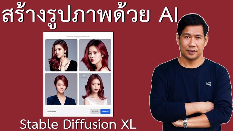 [Ninetechno] สร้างรูปภาพด้วย AI Stable Diffusion XL ง่ายสุด ๆ ปี 2023 AI อย่าง ChatGPT ทำให้เรา ...