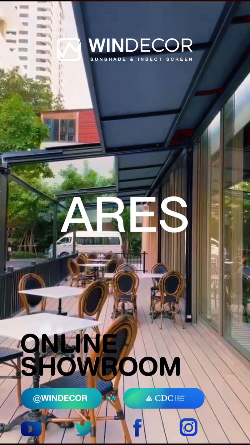 [เซลล์พิชญ์ x Windecor] หลังคาเลื่อนรุ่น ARES ที่ SIP&CO. คาเฟ่ พร้อมกับเทคโนโลยี Tension ...