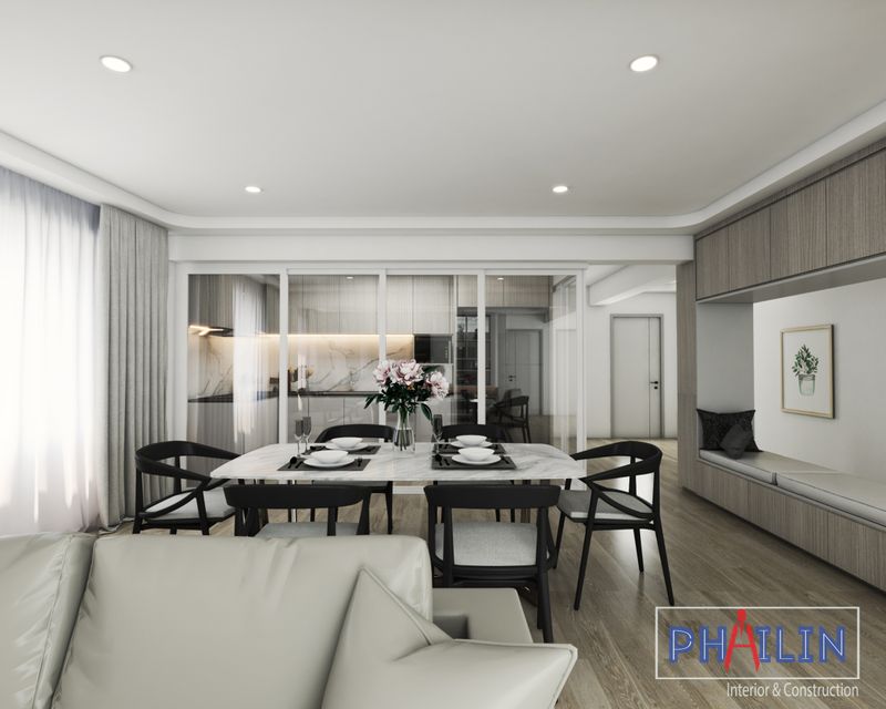 [Phailin interior design] มีห้องครัวและโต๊ะกินข้าวแบบนี้ ไม่มีเบื่อการทำอาหารแน่นอนค่ะ🥘🍛 คุมโทน ...