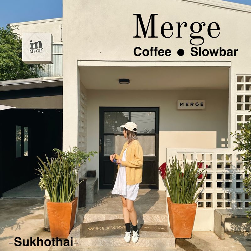 [doubletee] Merge Coffee Slowbar คาเฟ่มินิมอลเปิดใหม่จังหวัดสุโขทัย รอบ ...
