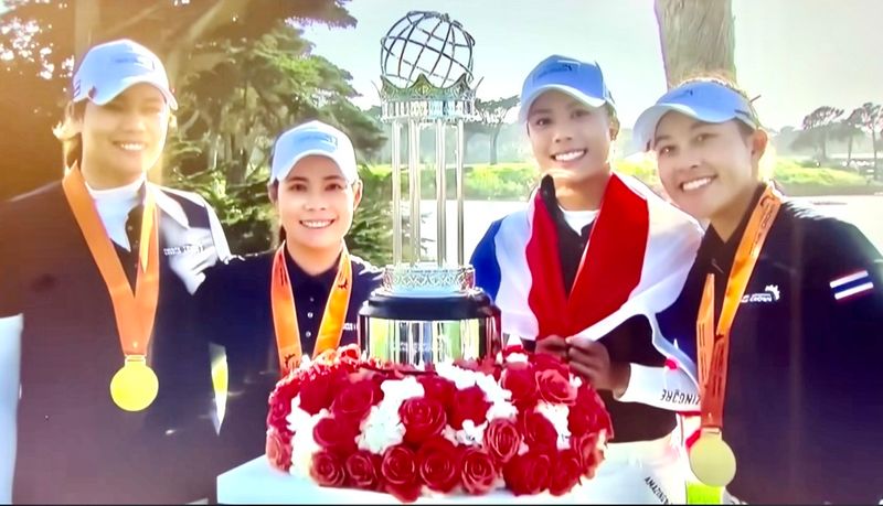 [Sorrasin ] 4 นักกอล์ฟสาวไทยสร้างตำนานกระหึ่มโลก คว้าแชมป์แมตช์เพลย์ https://m.facebook.com ...